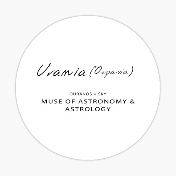 "Urania - Muse" Sticker for Sale by dreamlight20 | Redbubble