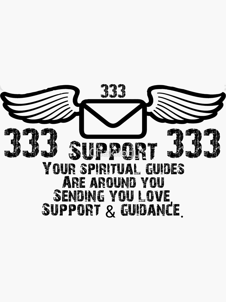 "333 Angel numbers 333,,,support,V333333." Sticker for Sale by ...