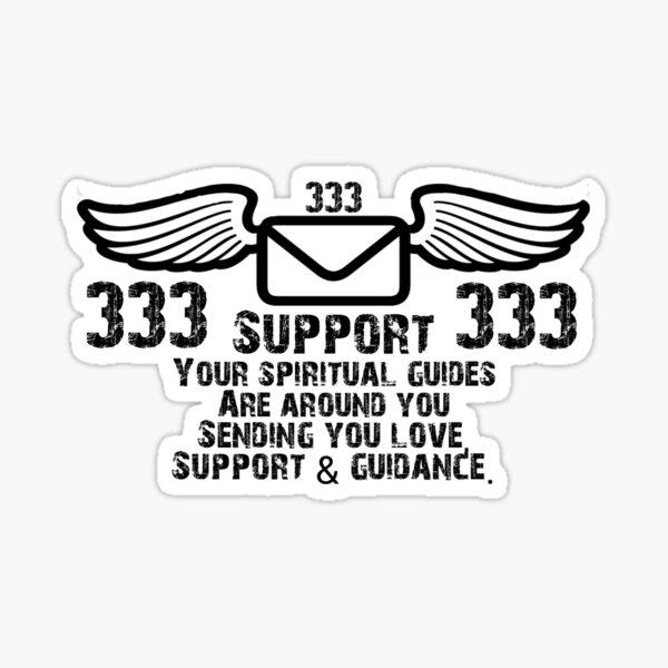 "333 Angel numbers 333,,,support,V333333." Sticker for Sale by ...