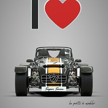 "I Love Super Seven" Sticker by LA PATTE A MODELER | Redbubble