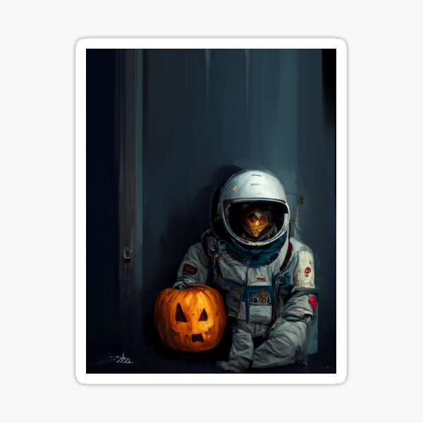 "astronaut celebrate Halloween" Sticker for Sale by galaxy-007-shop ...