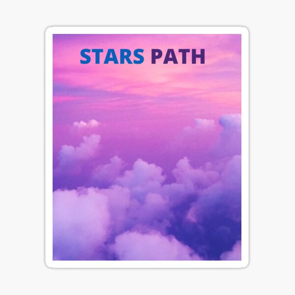 "Stars path design " Sticker for Sale by Natalieyy | Redbubble
