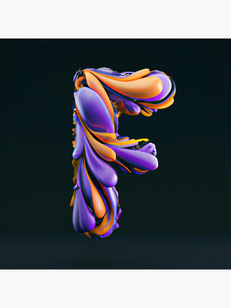 "An Amazing Letter F" Sticker for Sale by WhiteCatGallery | Redbubble