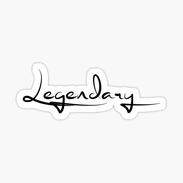 "Legendary" Sticker for Sale by mukuljindal | Redbubble