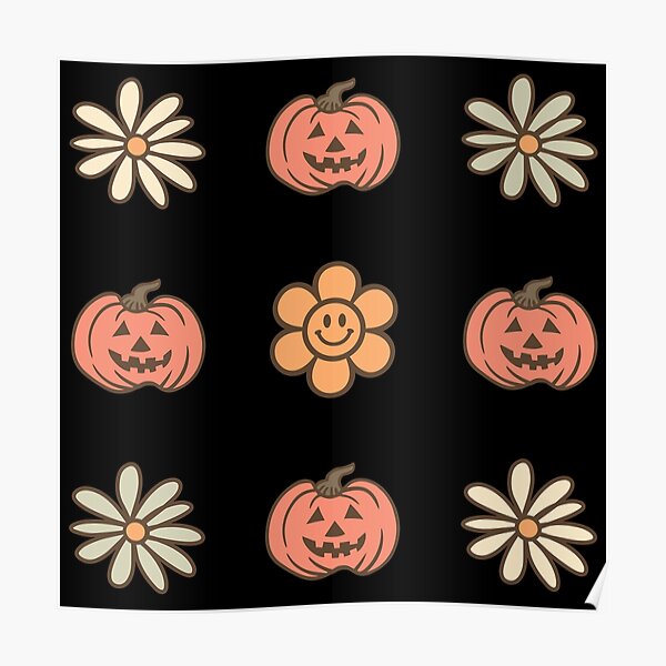 "cute retro halloween | retro stickers pack " Poster for Sale by ...
