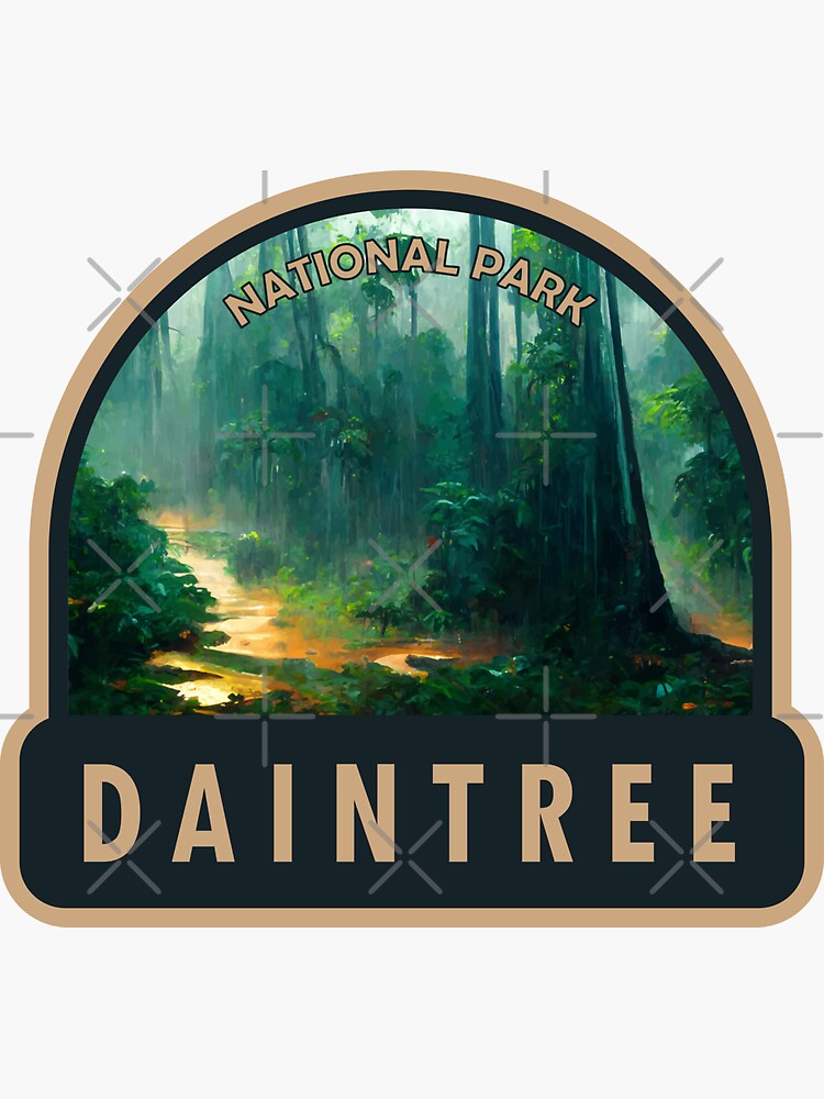"Daintree National Park Australia Badge" Sticker for Sale by ...