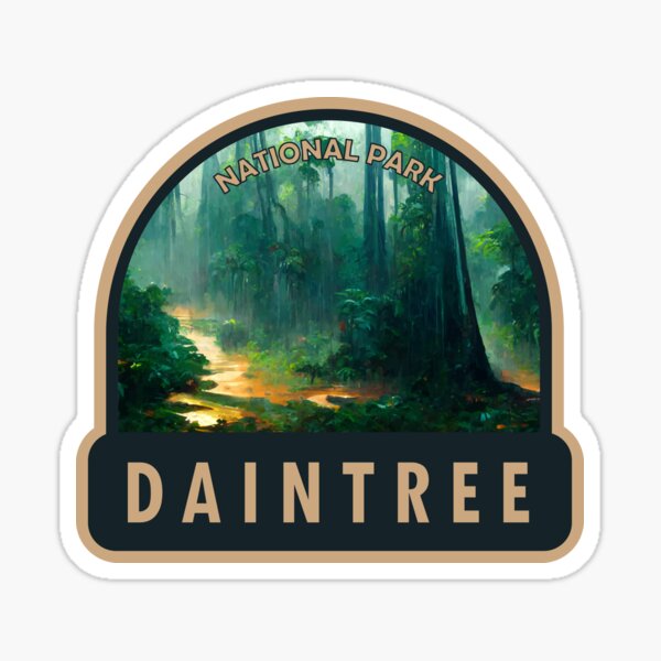 "Daintree National Park Australia Badge" Sticker for Sale by ...