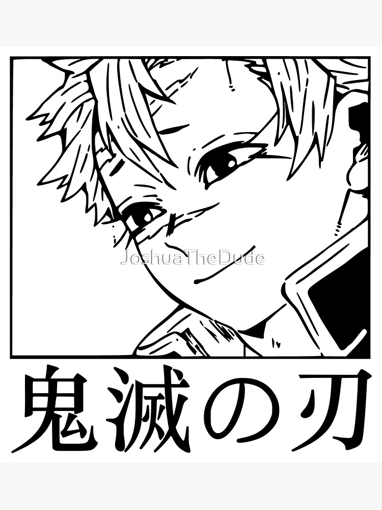 "Sanemi Smiling" Sticker for Sale by JoshuaTheDude | Redbubble