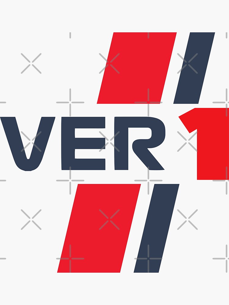 "Verstappen 1 formula1 Champion" Sticker for Sale by luxci | Redbubble