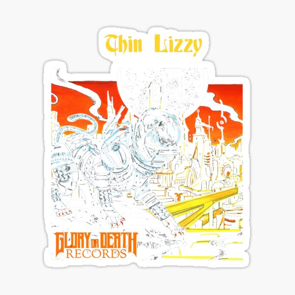 "Cowboy Song Jailbreak Thin Lizzy" Sticker for Sale by JulieLecocq ...