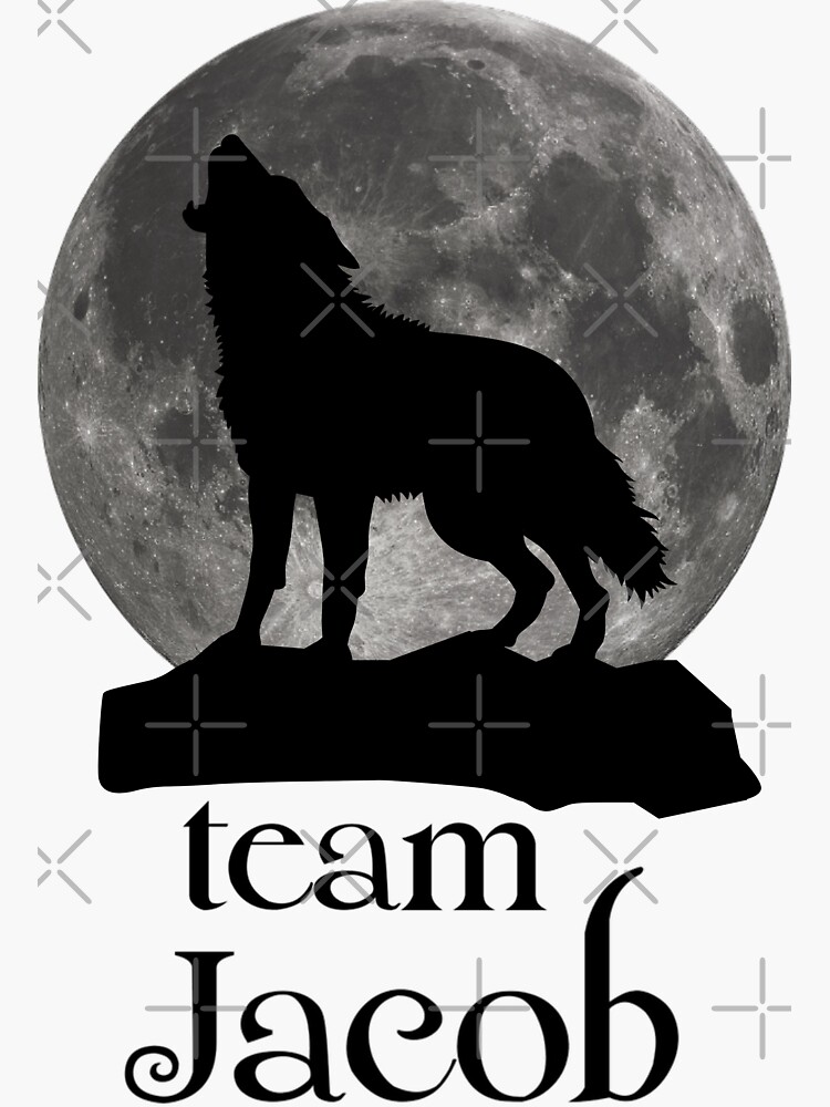 "Team Jacob" Sticker for Sale by SpiderMonkey913 | Redbubble