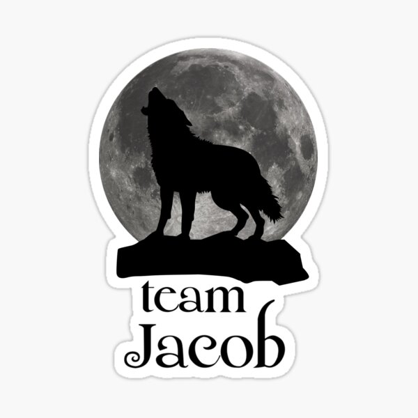 "Team Jacob" Sticker for Sale by SpiderMonkey913 | Redbubble