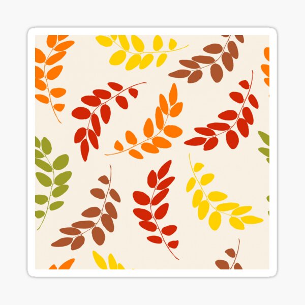 "Autumn Colored Twigs" Sticker for Sale by MazingPatterns | Redbubble