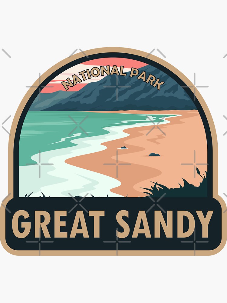 "Great Sandy National Park Australia Badge" Sticker for Sale by ...