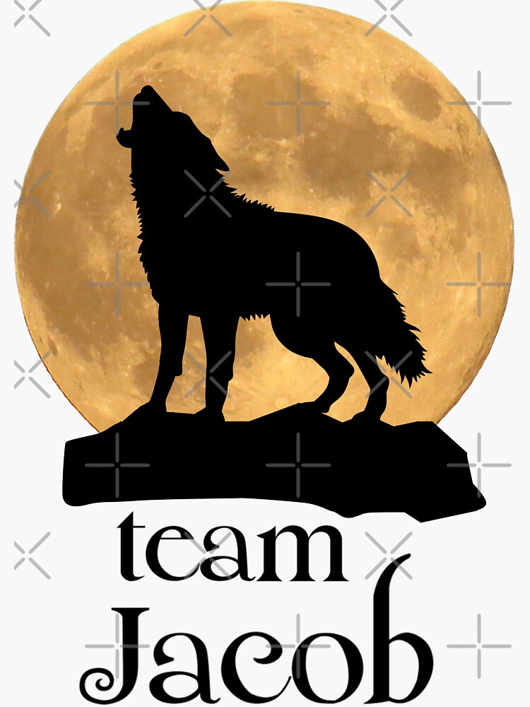 "Team Jacob" Sticker for Sale by SpiderMonkey913 | Redbubble