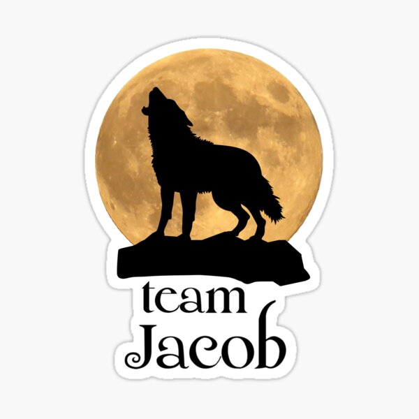 "Team Jacob" Sticker for Sale by SpiderMonkey913 | Redbubble
