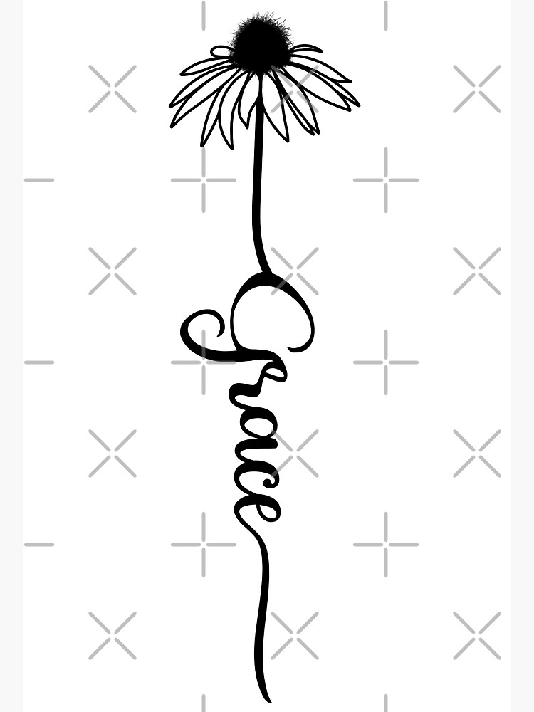 "Grace Flower" Poster for Sale by SweetCreekFaith | Redbubble