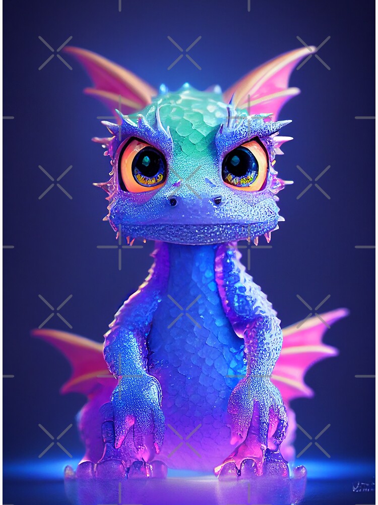 "Cute Baby Blue Dragon" Sticker for Sale by SerenitySands | Redbubble