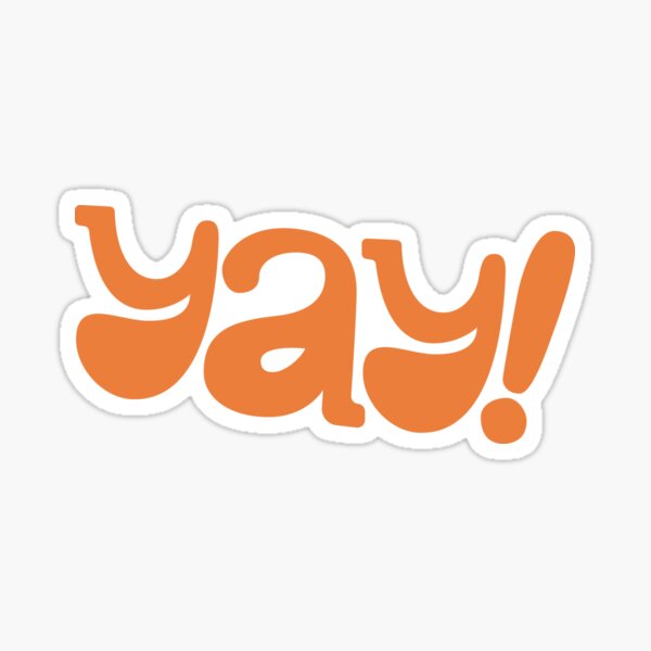 "Yay!" Sticker for Sale by RodrigoKormann | Redbubble