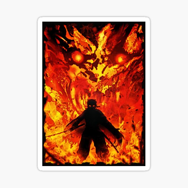 "Kyojuro Rengoku" Sticker for Sale by Maryapataza | Redbubble