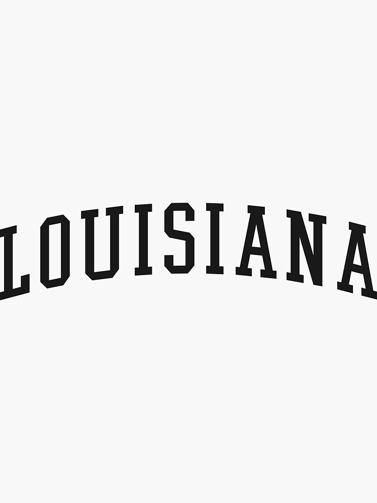 "LOUISIANA State | College Font Style" Sticker for Sale by rjadkibold ...