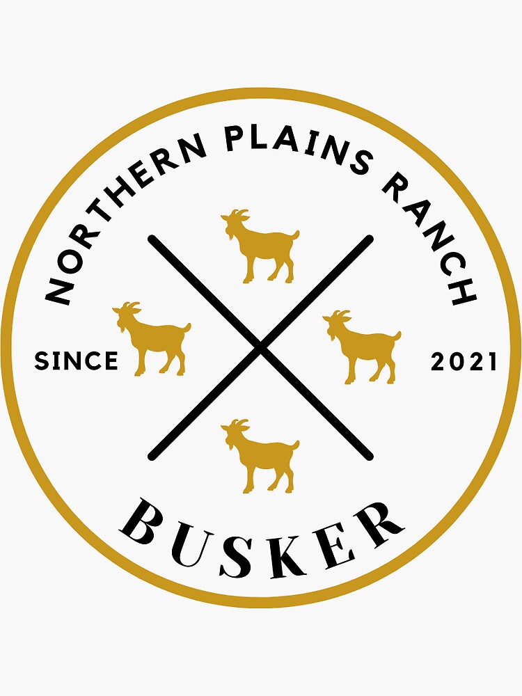 "Busker Northern Plains Ranch" Sticker for Sale by almauch | Redbubble