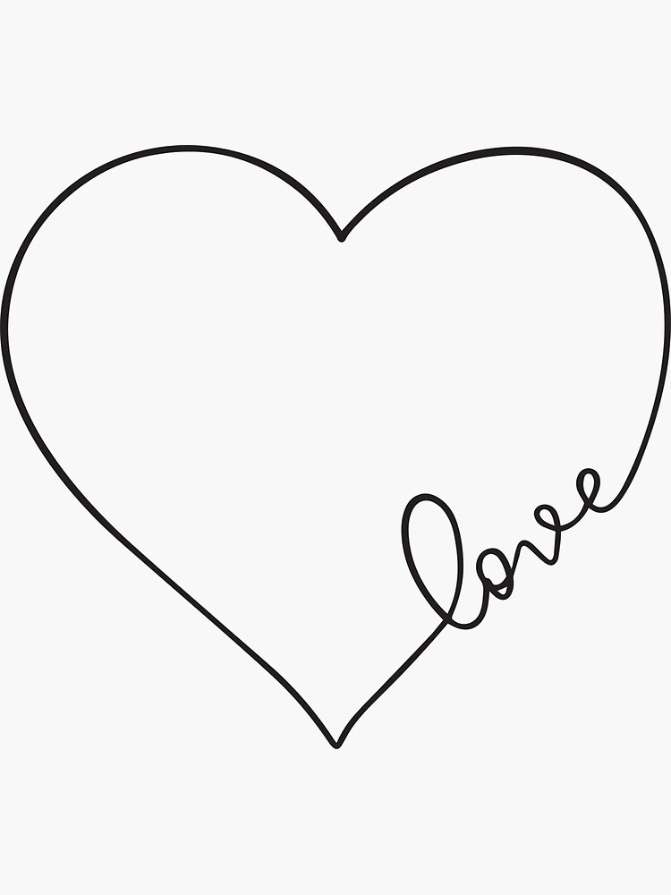"Heart Love Symbol" Sticker for Sale by MyTrueLove | Redbubble