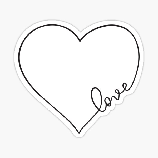 "Heart Love Symbol" Sticker for Sale by MyTrueLove | Redbubble
