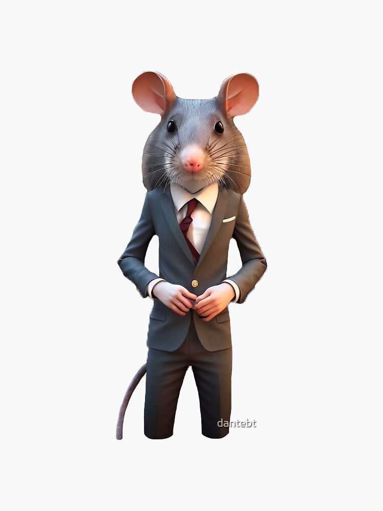 "Humanoid Rat" Sticker for Sale by dantebt | Redbubble