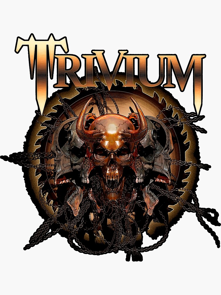"American heavy metal band Trivium" Sticker for Sale by alfonsacordero ...