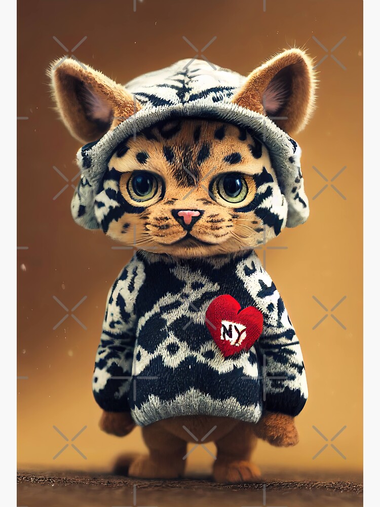 "Cat from New York City, NY Cat" Sticker for Sale by GalleryHeart ...