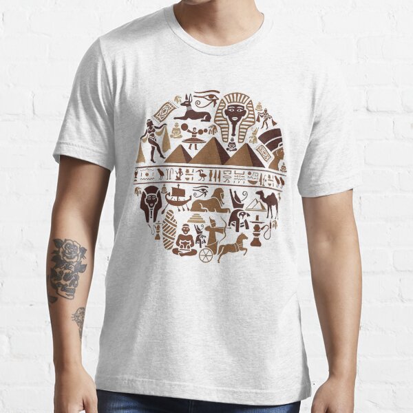 "Ancient Egyptian symbols flat style icons " T-shirt for Sale by ...