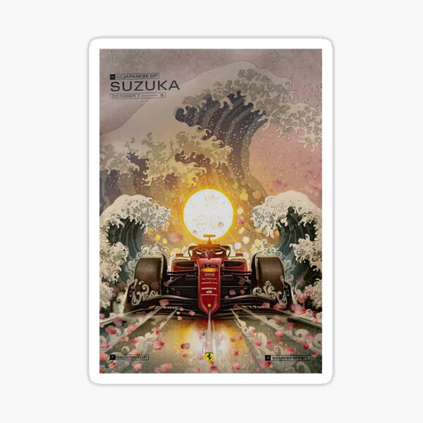"Japanese GP 2022 Suzuka" Sticker for Sale by FAWCustomer | Redbubble