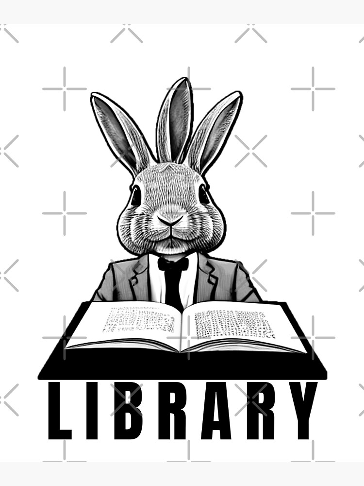 "Bunny The Professor Rabbit Wearing A Suit" Poster for Sale by HeBoom ...