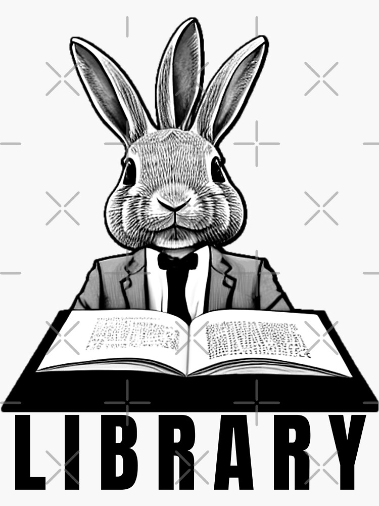 "Bunny The Professor Rabbit Wearing A Suit" Sticker for Sale by HeBoom ...