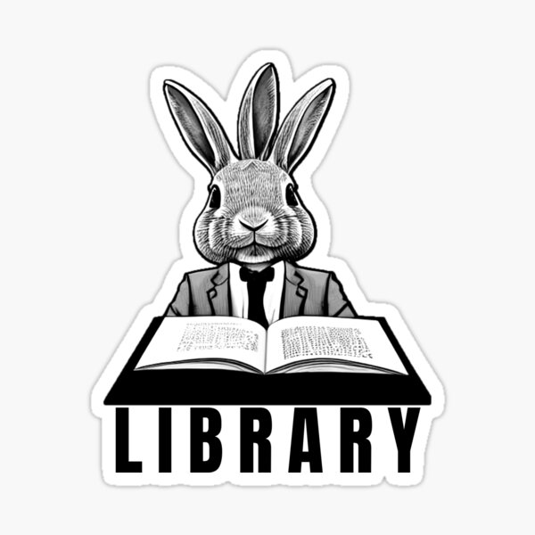 "Bunny The Professor Rabbit Wearing A Suit" Sticker for Sale by HeBoom ...