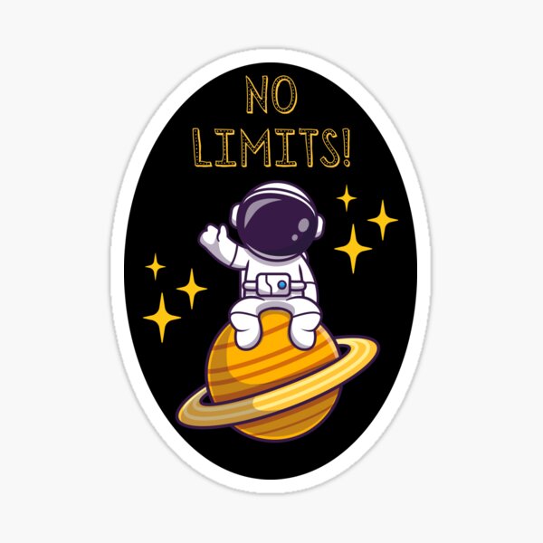 "No Limits" Sticker for Sale by CarmelloCove | Redbubble
