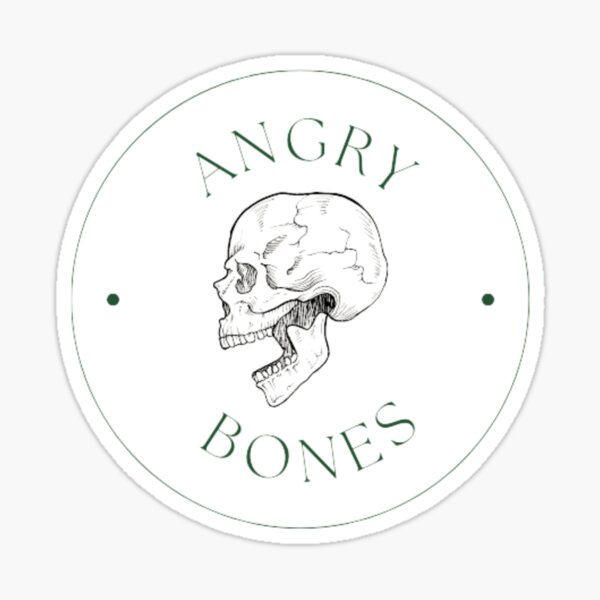 "Angry bones" Sticker for Sale by angrybones | Redbubble