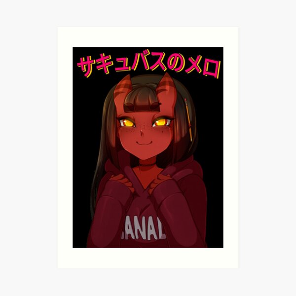 "Meru The Succubus" Art Print for Sale by Melzov | Redbubble