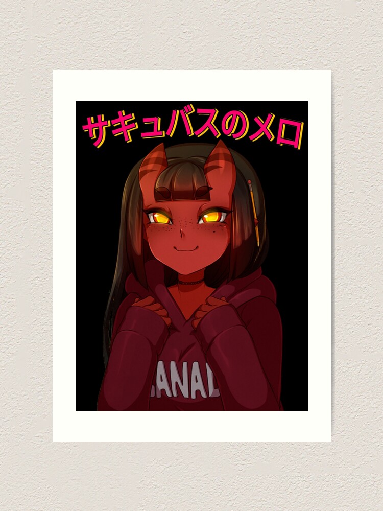 "Meru The Succubus" Art Print for Sale by Melzov | Redbubble