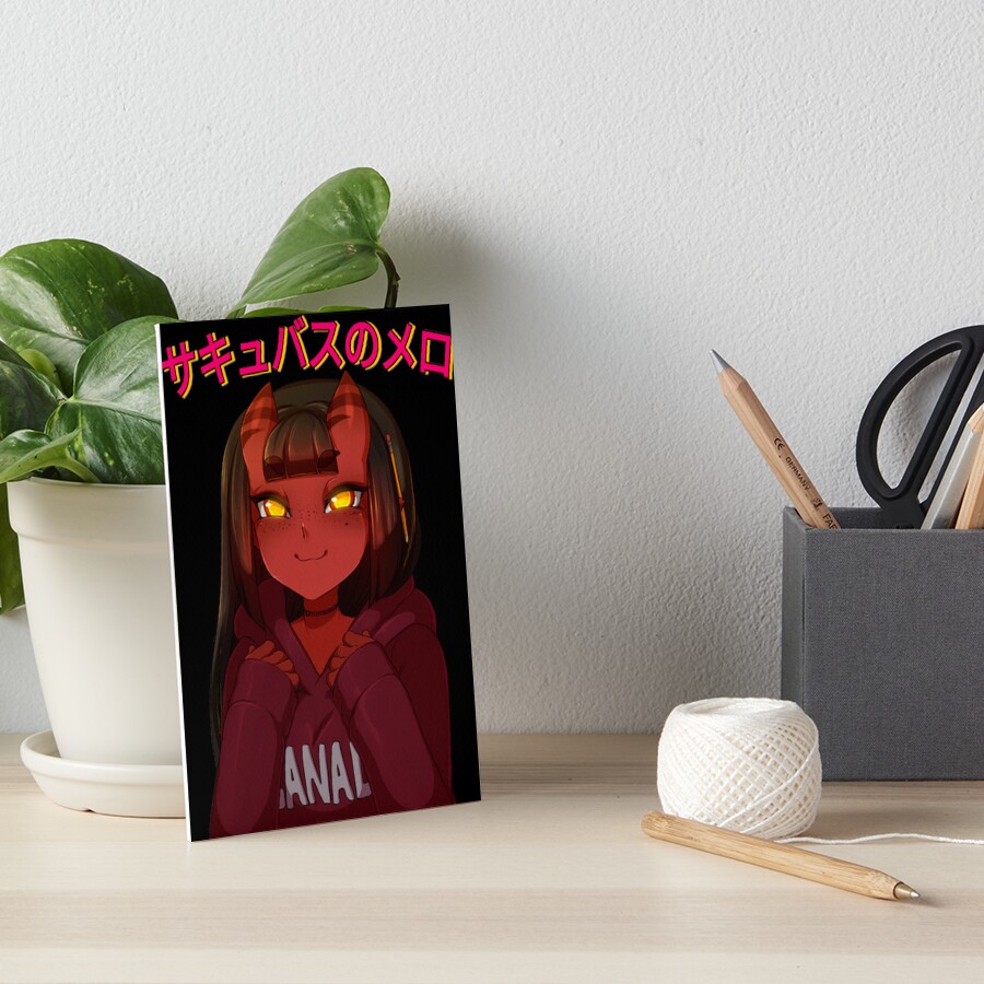 "Meru The Succubus" Art Board Print for Sale by Melzov | Redbubble