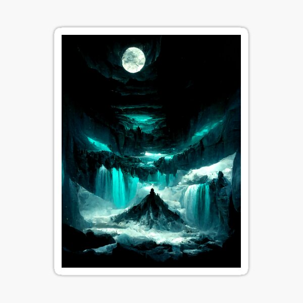 "Turquoise Great Waterfalls" Sticker for Sale by TheHouseMaster | Redbubble