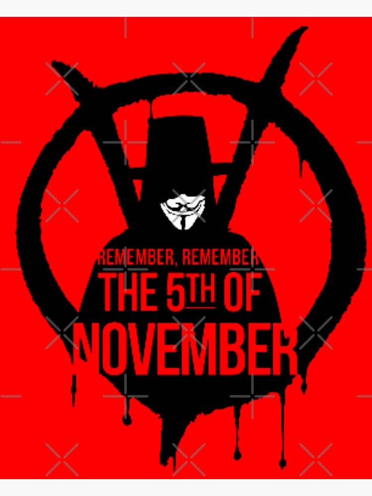 "Remember The Fifth Of November" Sticker for Sale by SkArtGallery ...