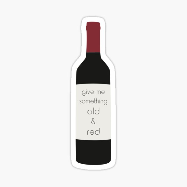 "something old and red" Sticker for Sale by 909vinyl | Redbubble