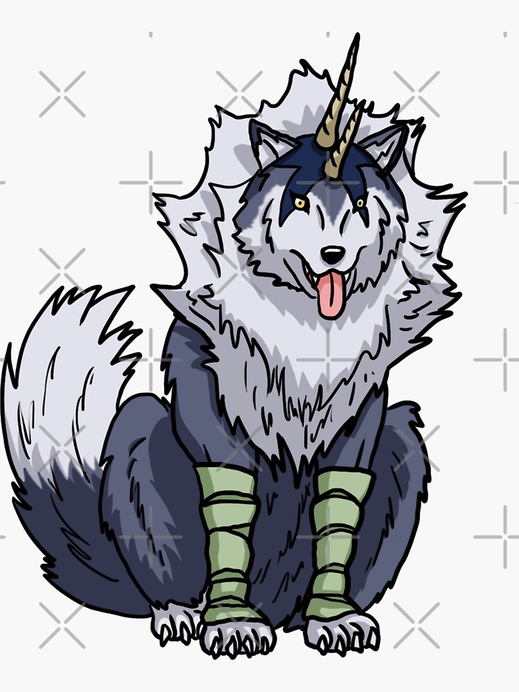 "Ranga Dog Reincarnated Slime Anime Sticker" Sticker for Sale by ...