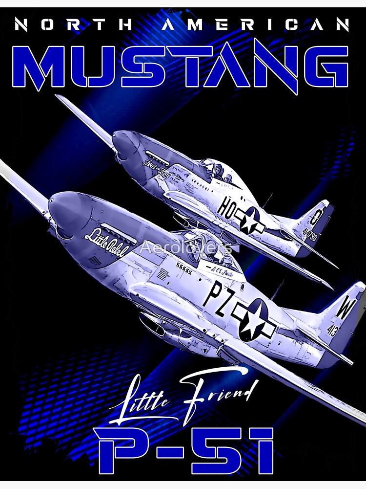 "Mustang P51 Fighter Aircraft" Sticker for Sale by Aerolovers | Redbubble