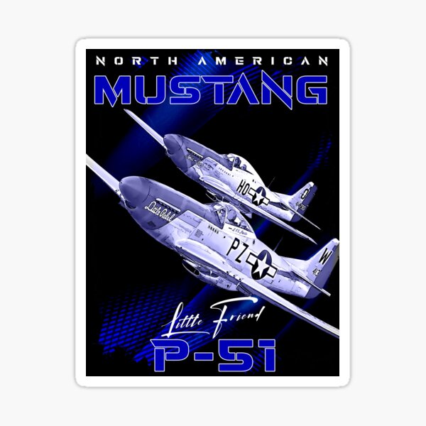 "Mustang P51 Fighter Aircraft" Sticker for Sale by Aerolovers | Redbubble