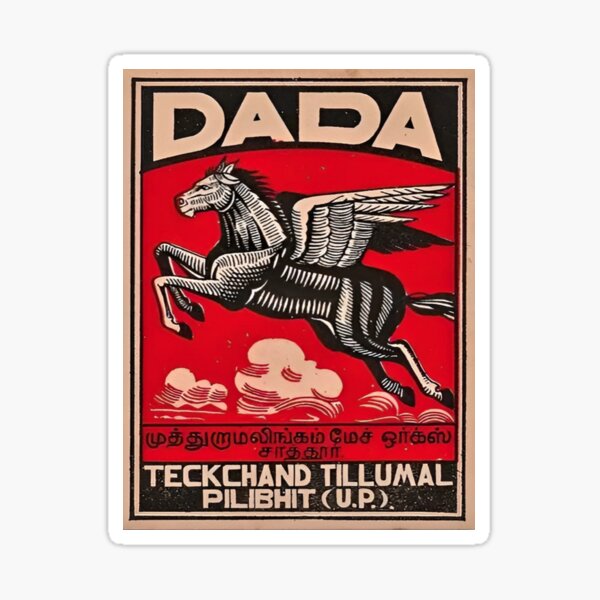 "Vintage Dada Brand Indian Matchbox " Sticker for Sale by ...