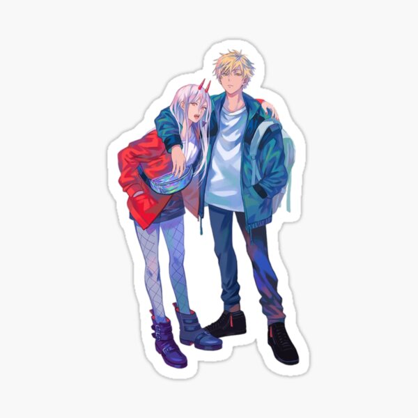 "Denji and power" Sticker for Sale by ZORO-DESIGN | Redbubble