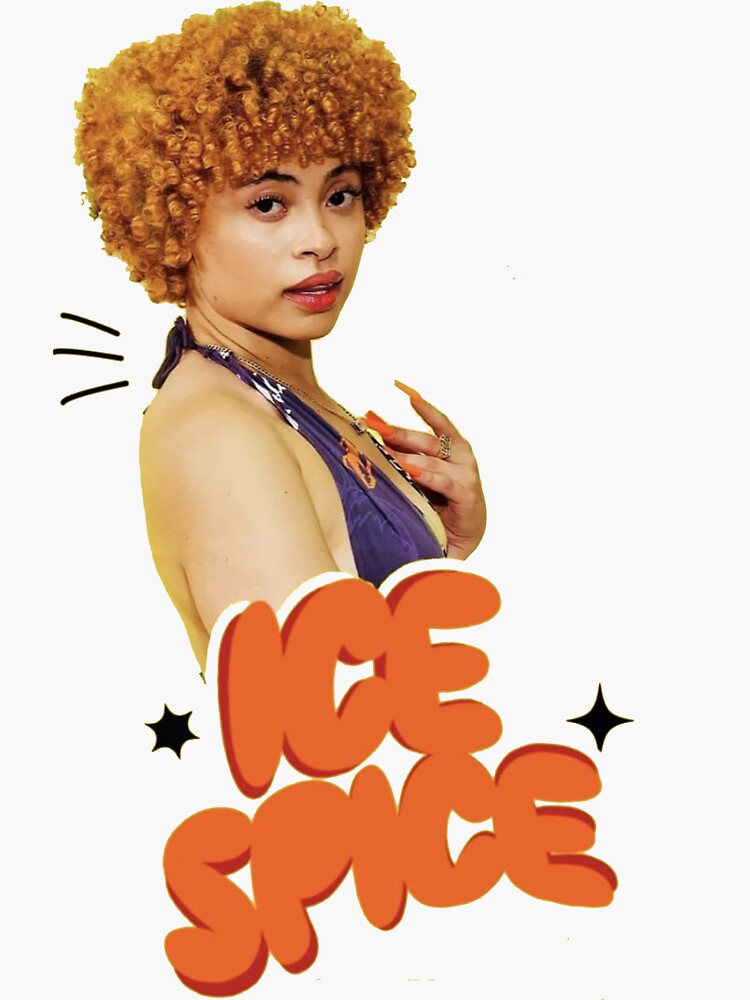 "ICE SPICE RAP" Sticker for Sale by brokeandproud | Redbubble